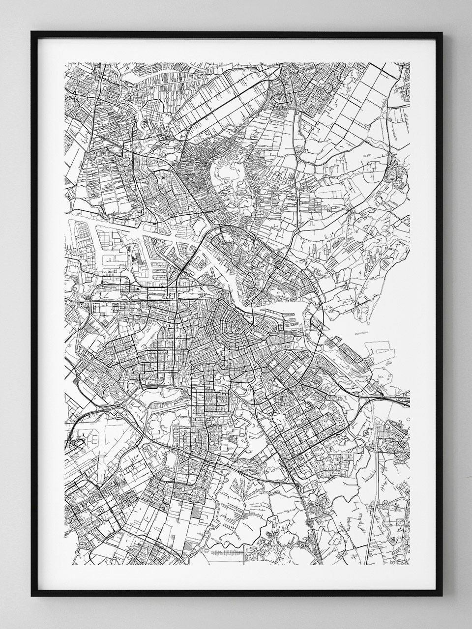 Amsterdam Map Poster - Milly Studio